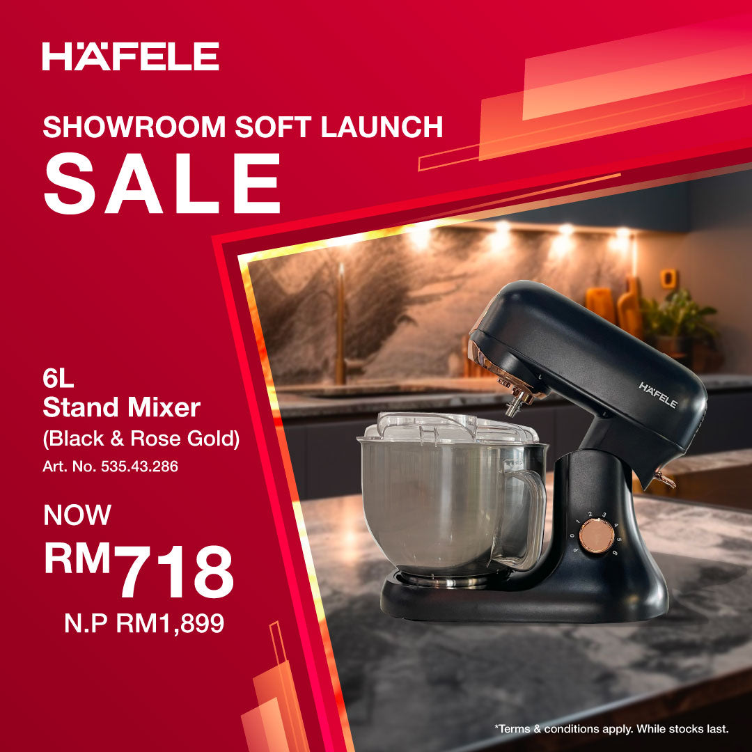 Hafele 6Litre stand mixer [Black & Rose Gold] – HäfeleHome HMA